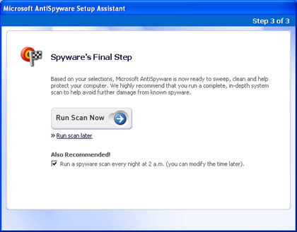 Microsoft Antispyware - Printer Friendly version
